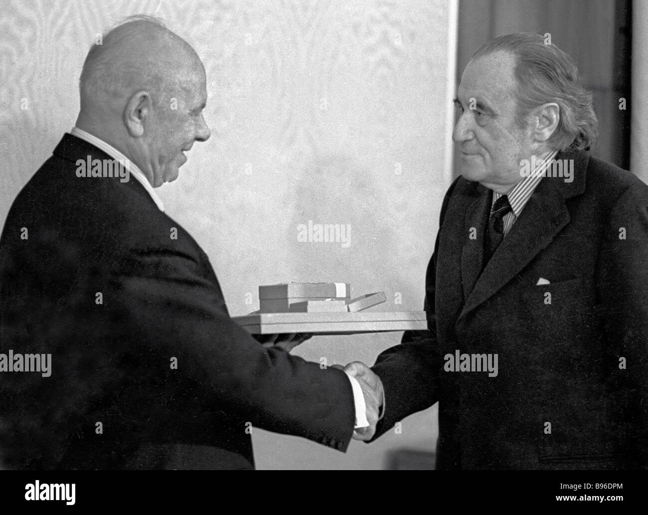 Chairman of the Presidium of the USSR Supreme Soviet Nikolai Podgorny ...