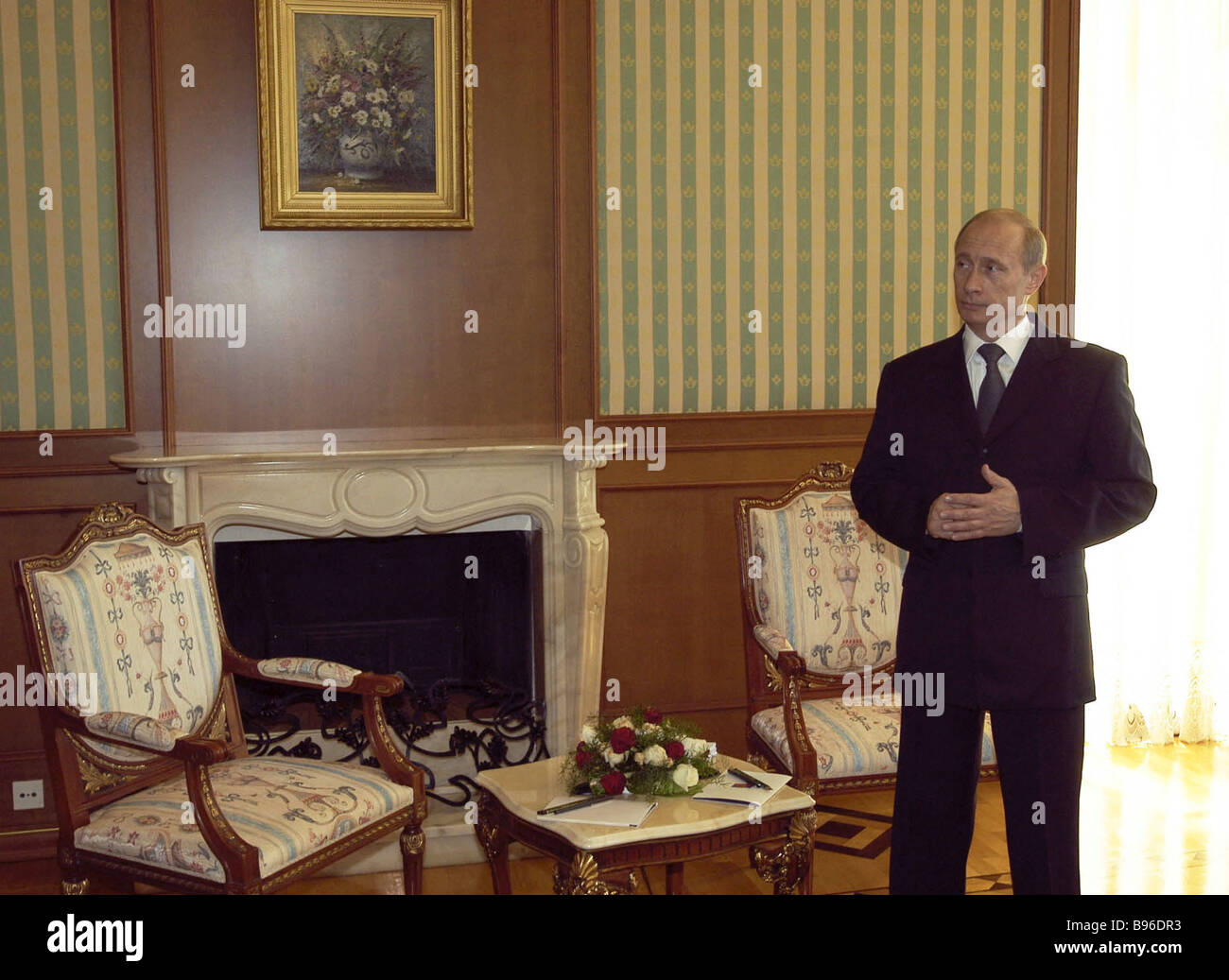 Russian President Vladimir Putin in his residence in Sochi Stock Photo ...