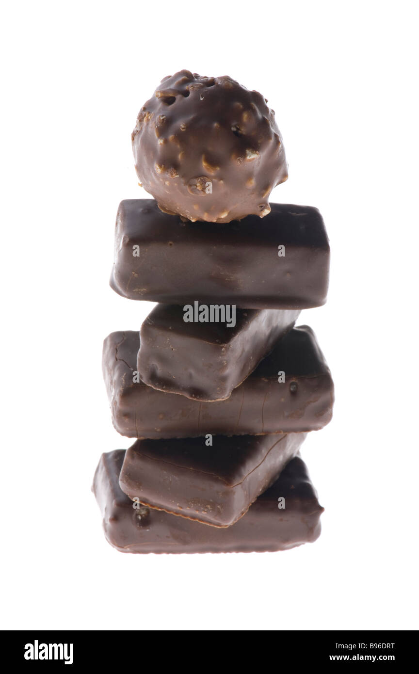 object on white food chocolate confectionery Stock Photo - Alamy