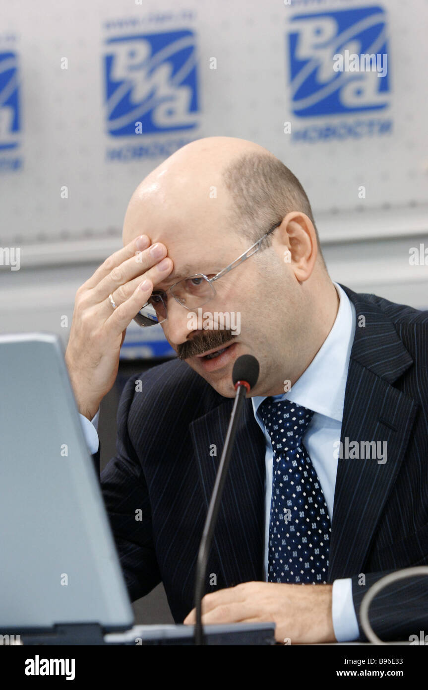 Mikhail Zadornov CEO of VTB 24 specialized retail bank attends RIA ...