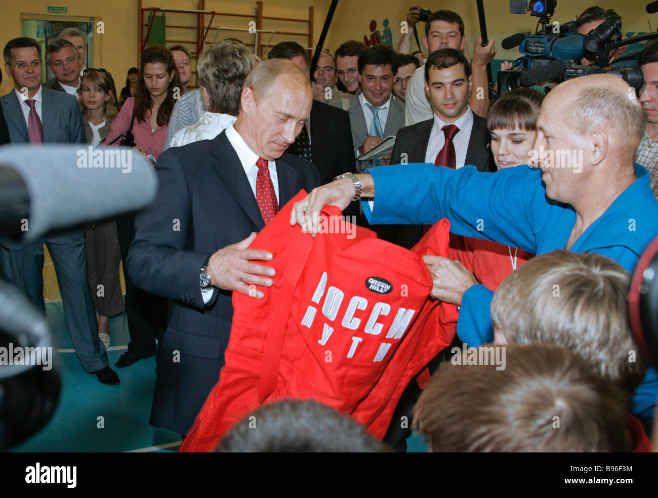 September 1 2007 President Vladimir Putin left visiting secondary ...