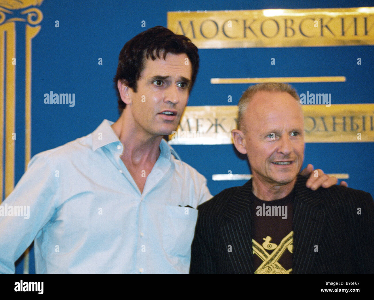 British actor Rupert Everett left and film director Marek Kanevska USA ...