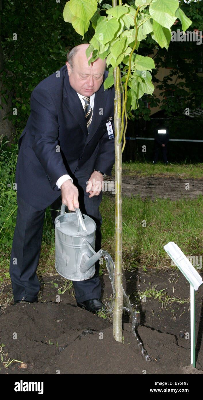 Russian Prime Minister Mikhail Fradkov in Tallinn Estonia during the ...