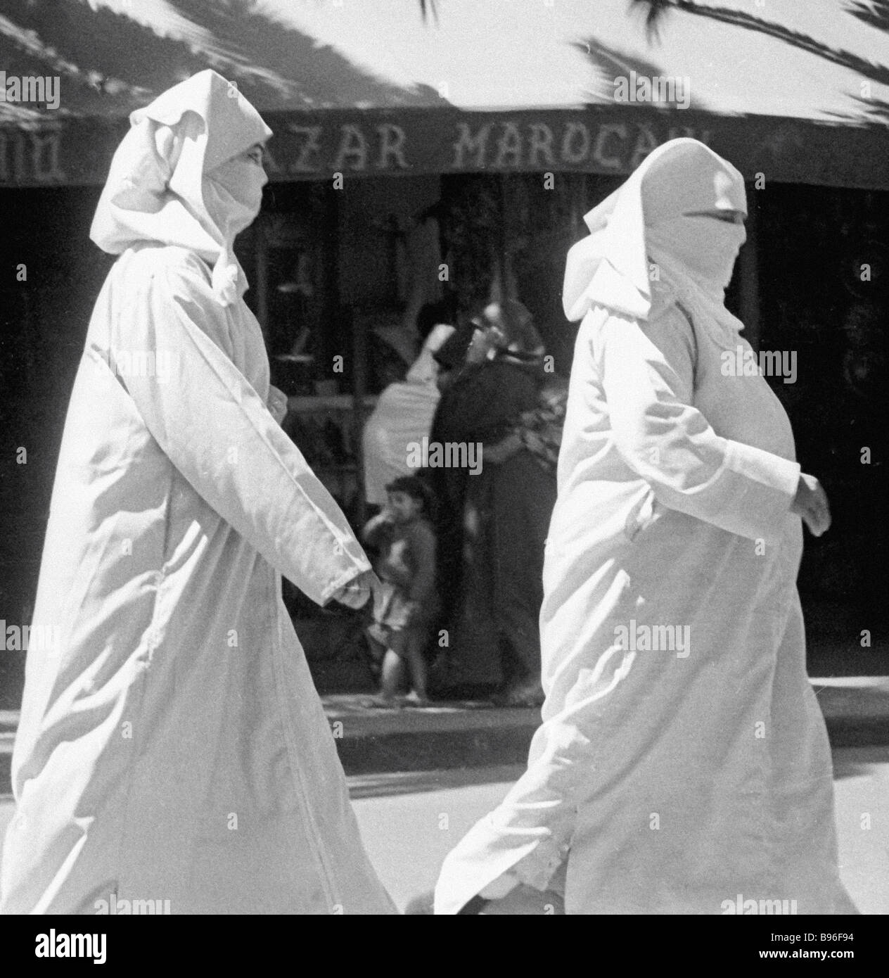 Women clad in national clothes in a Moroccan city Stock Photo - Alamy