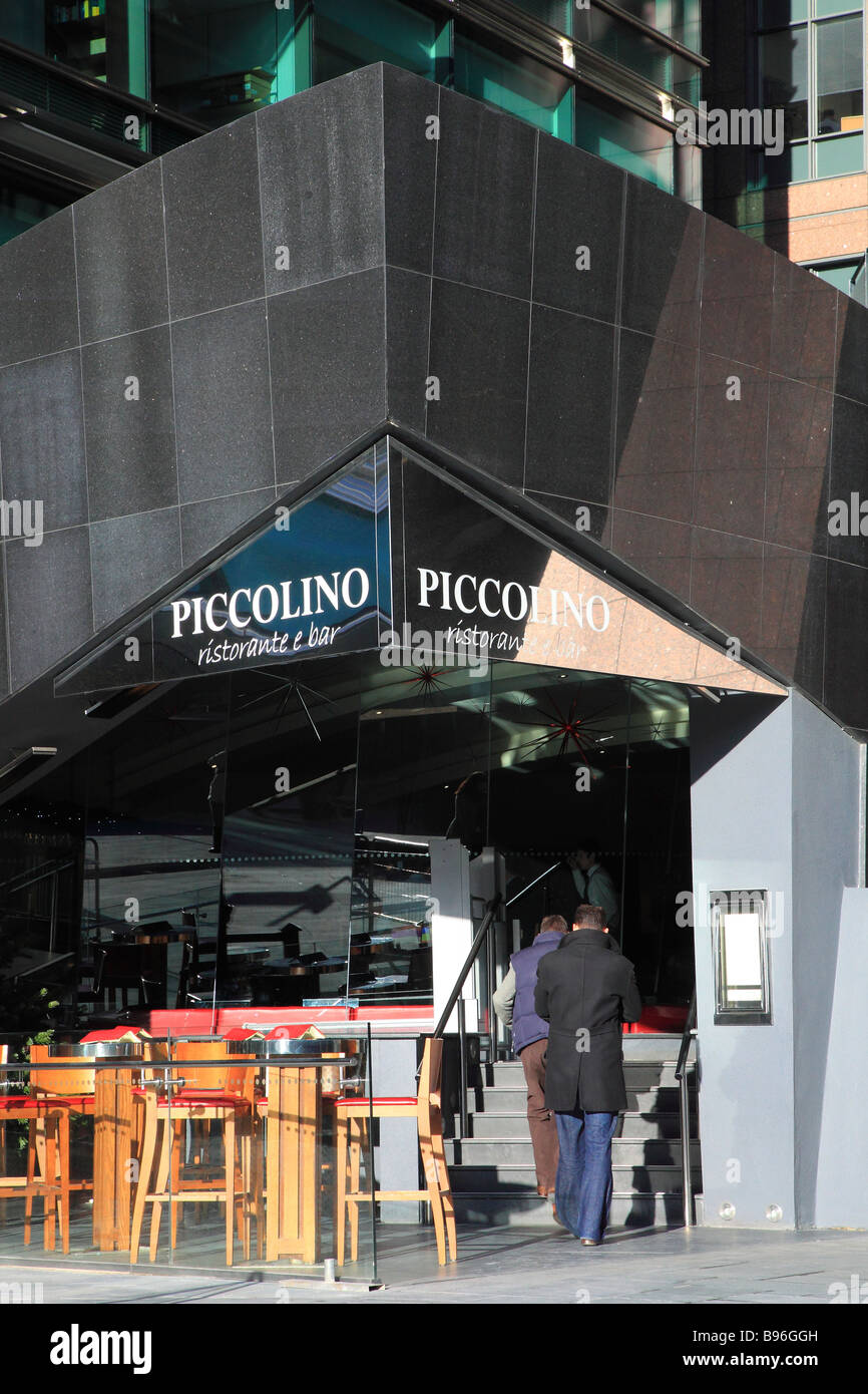 Piccolino Restaurant Broadgate Estate City of London England Stock ...