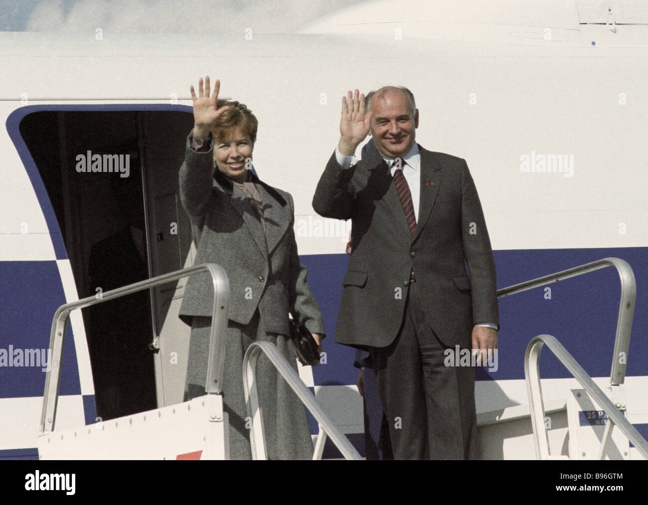 CPSU Central Committee General Secretary Mikhail Gorbachev and his wife ...