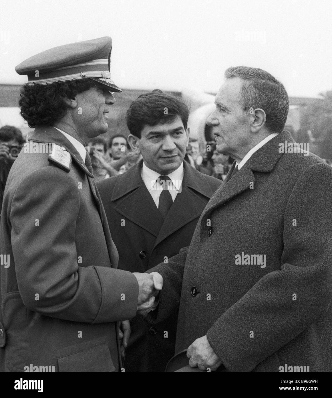 USSR Supreme Council President Andrei Gromyko right welcoming the ...