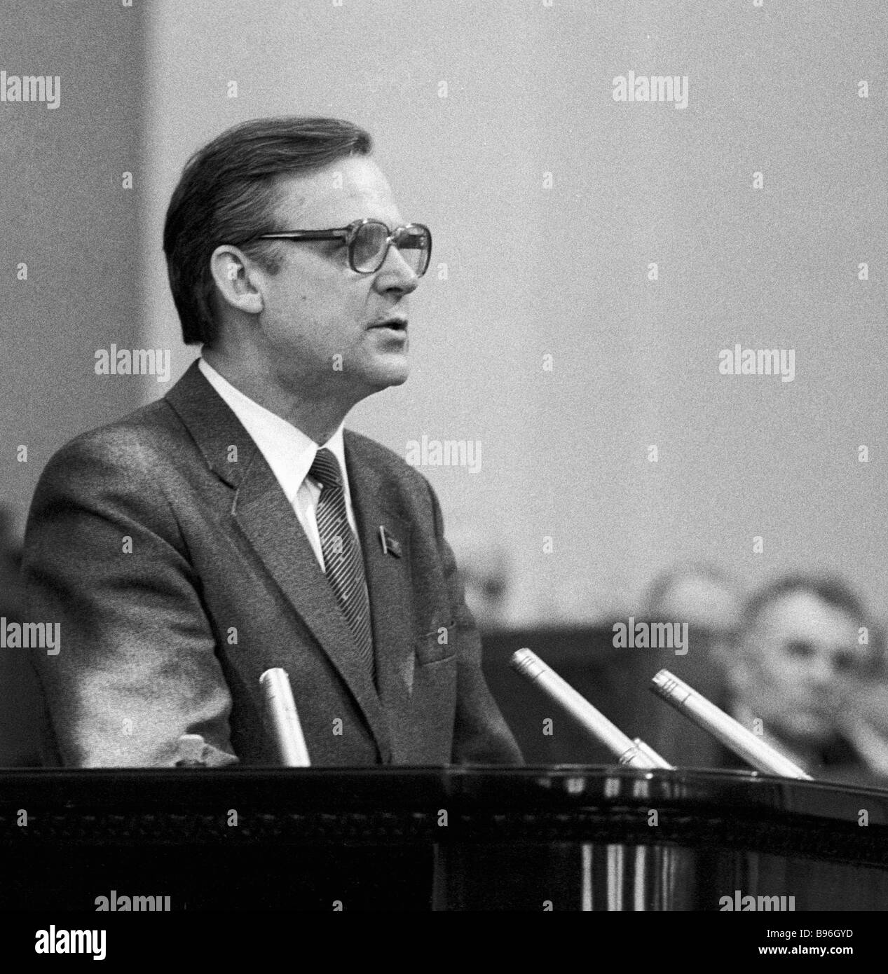 Nikolai Ryzhkov Secretary of the Soviet Communist Party s Central ...