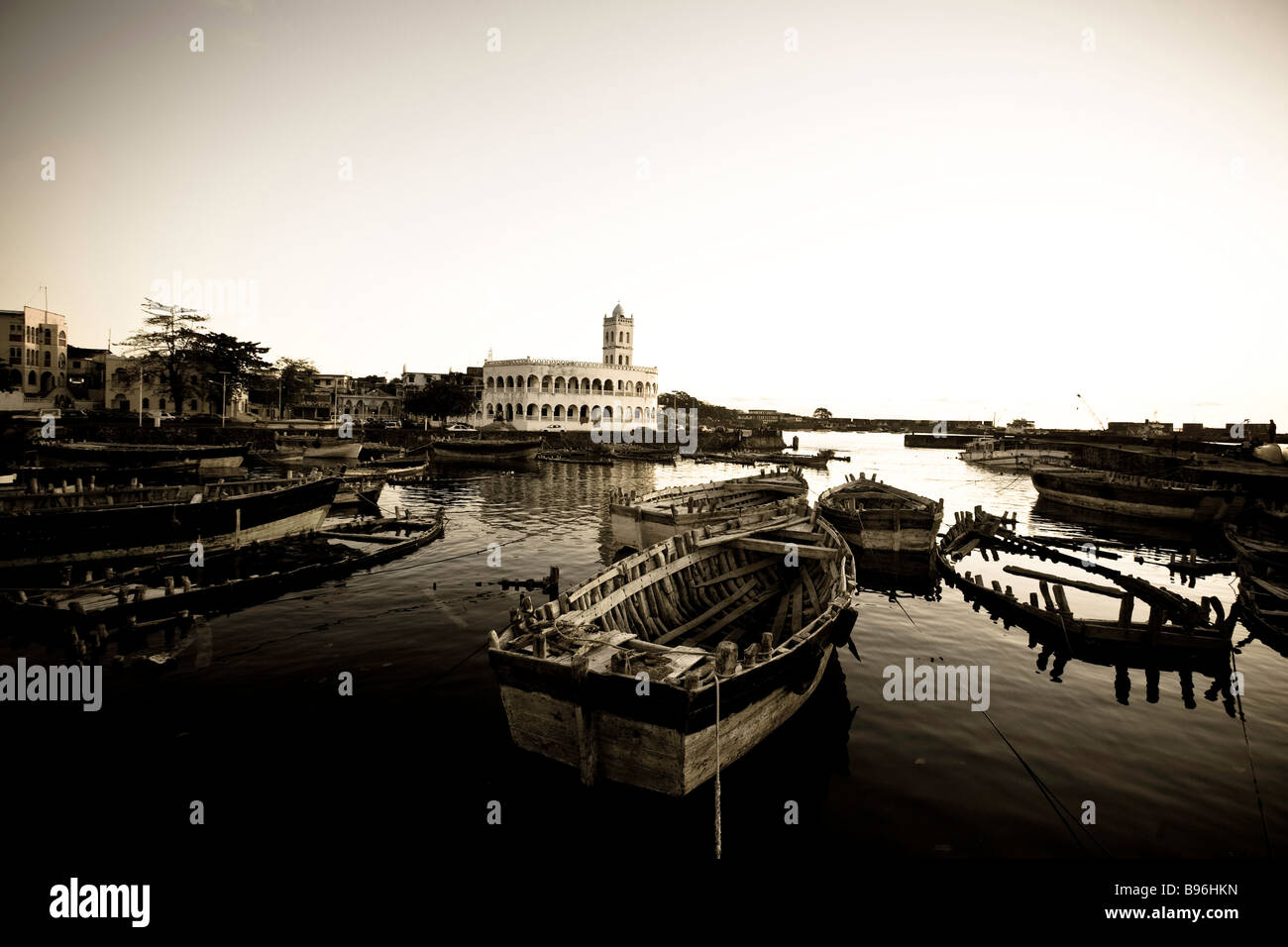 Comoros, Grande Comore, Moroni Harbour, sunset Stock Photo - Alamy