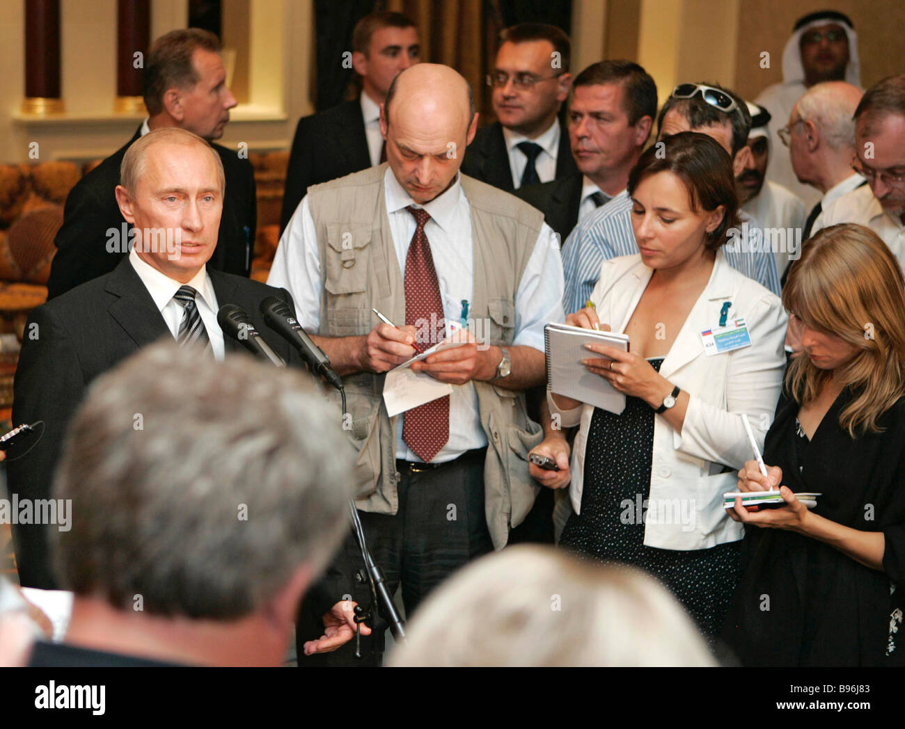 September 10 2007 Russian President Vladimir Putin left approaching the ...
