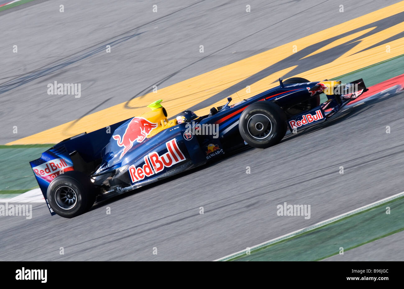 Sebastian Vettel GER in the Red Bull RB5 racecar during Formula 1 ...