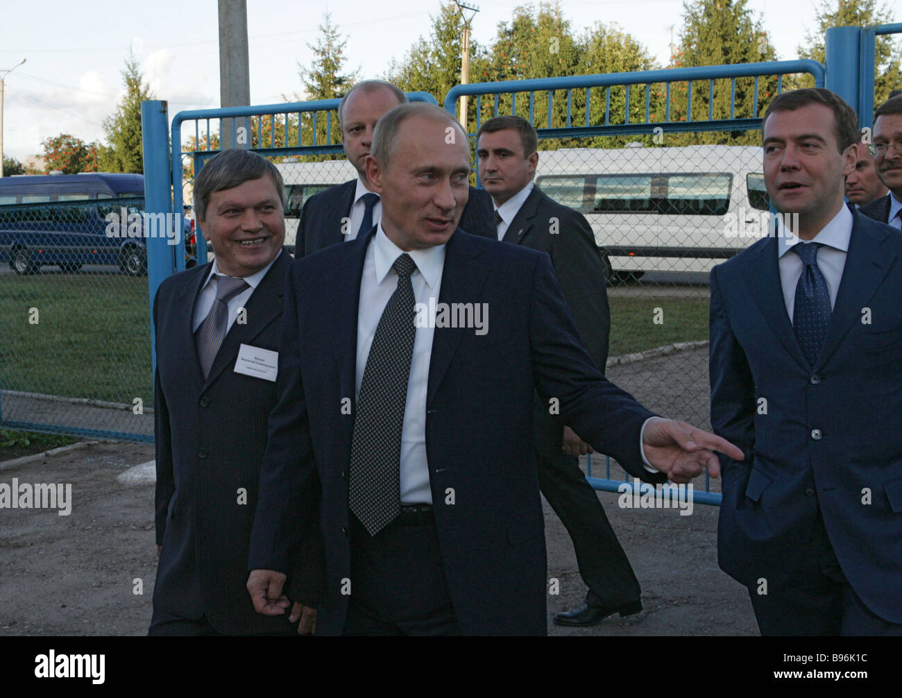 President Vladimir Putin visiting a secondary comprehensive school in ...