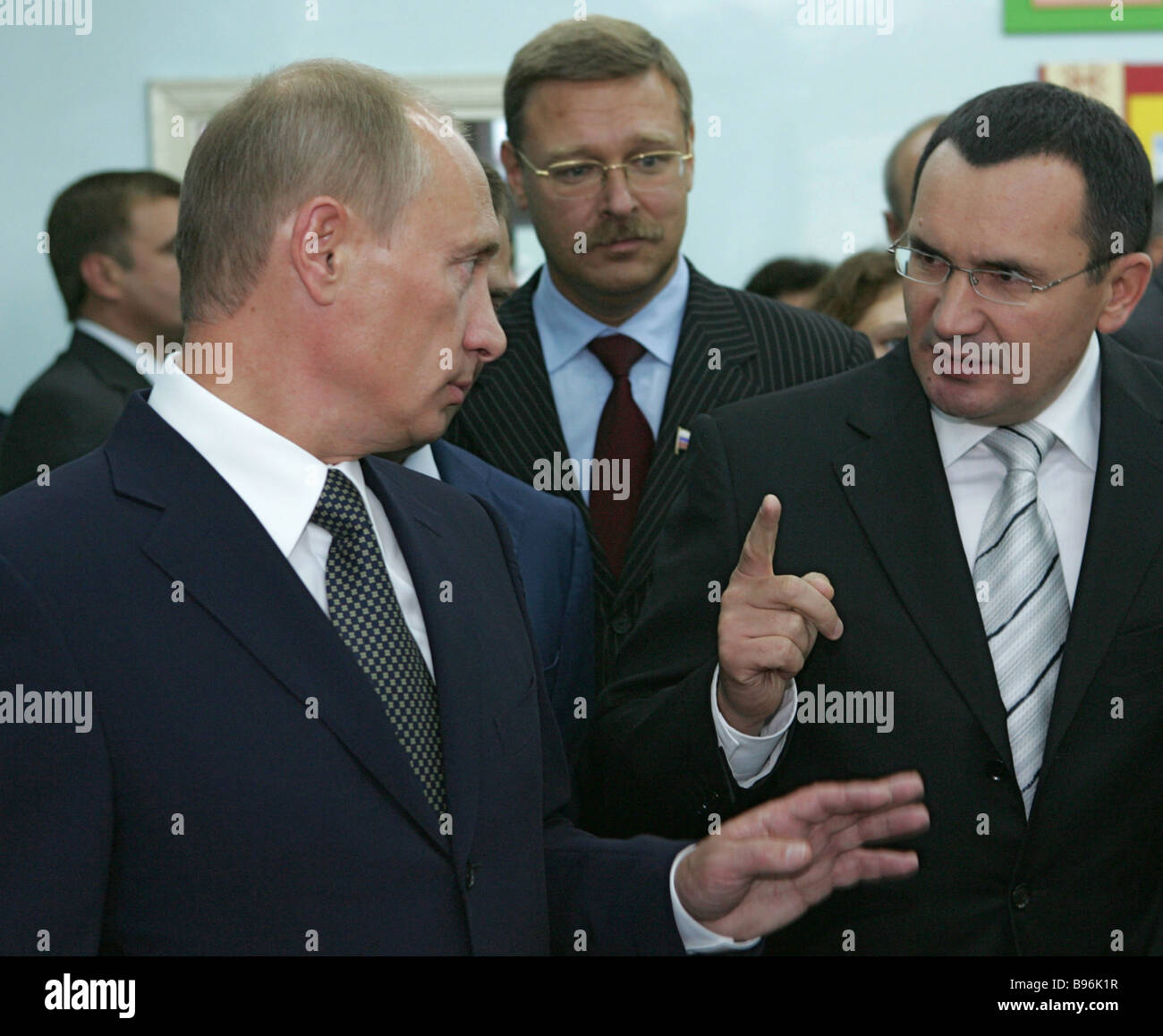 President Vladimir Putin visiting a secondary comprehensive school in ...