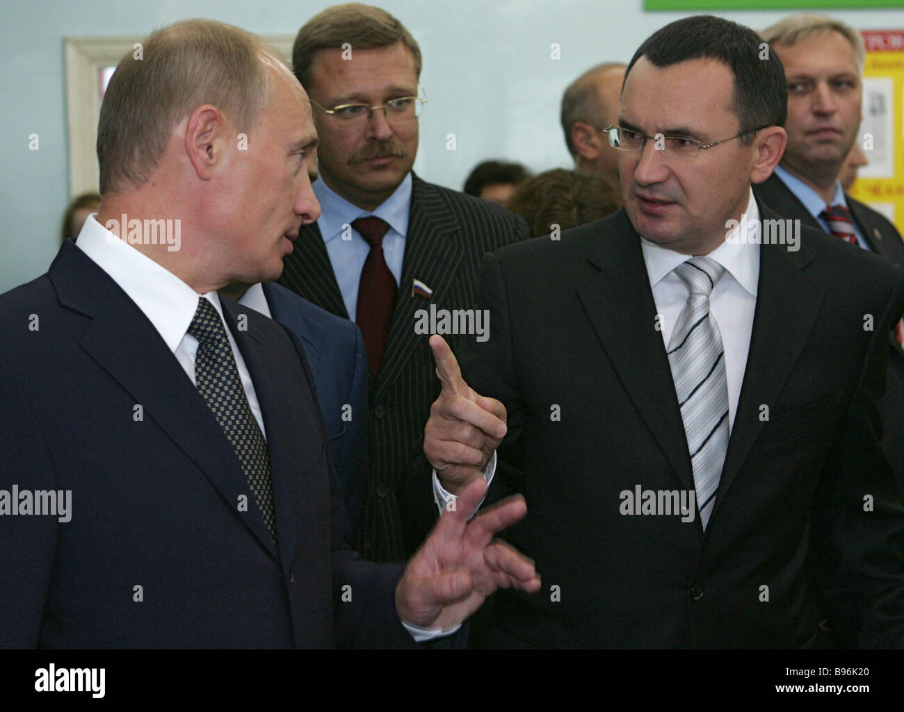 President Vladimir Putin visiting a secondary comprehensive school in ...