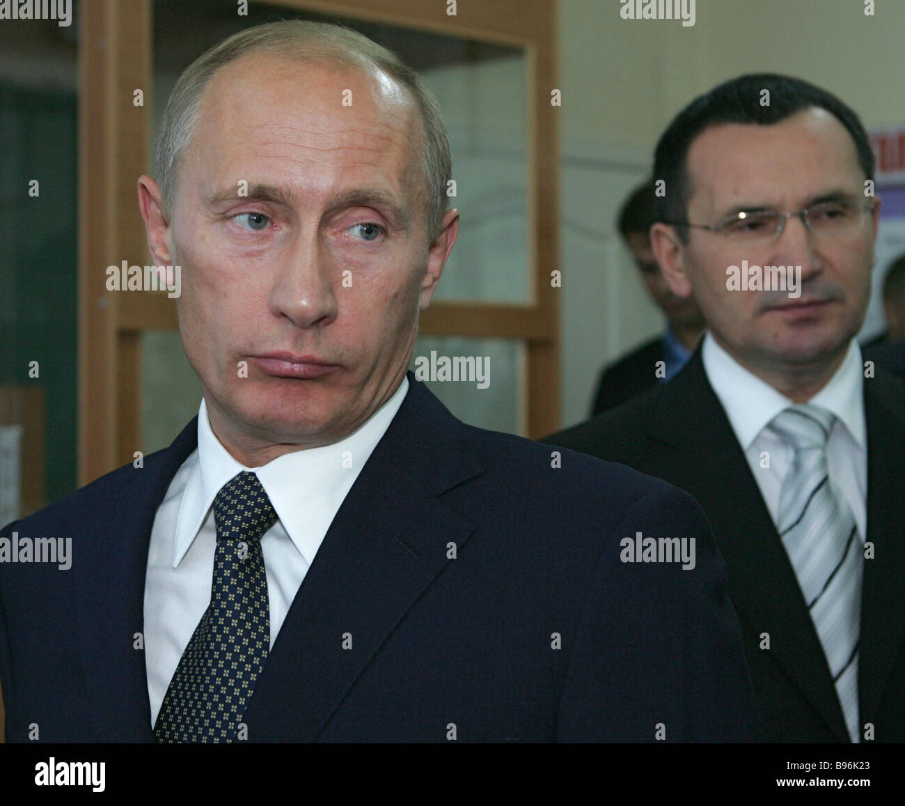 President Vladimir Putin visiting a secondary comprehensive school in ...