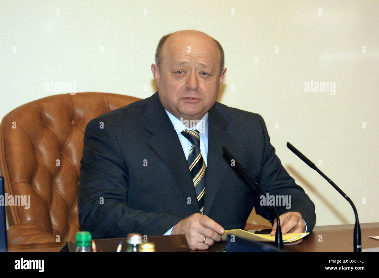 Russian Prime Minister Mikhail Fradkov Stock Photo - Alamy