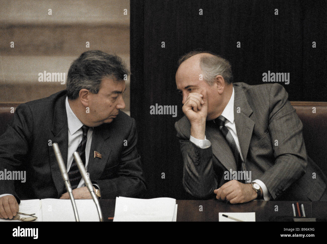 Soviet General Secretary Mikhail Gorbachev High Resolution Stock ...