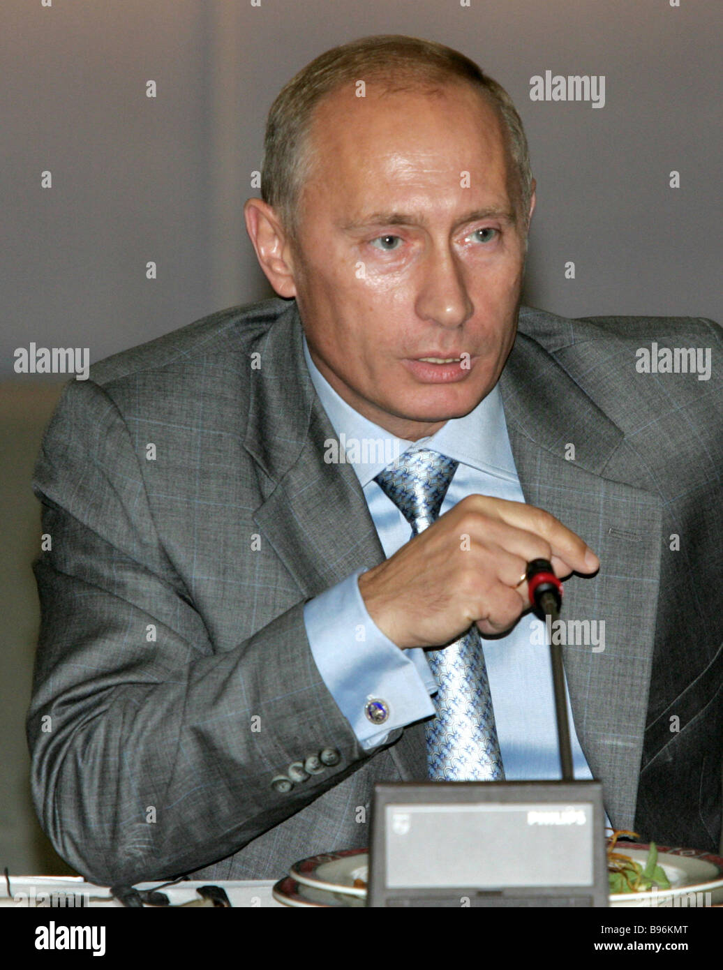 President Vladimir Putin meeting in his Sochi residence Bocharov Ruchei ...