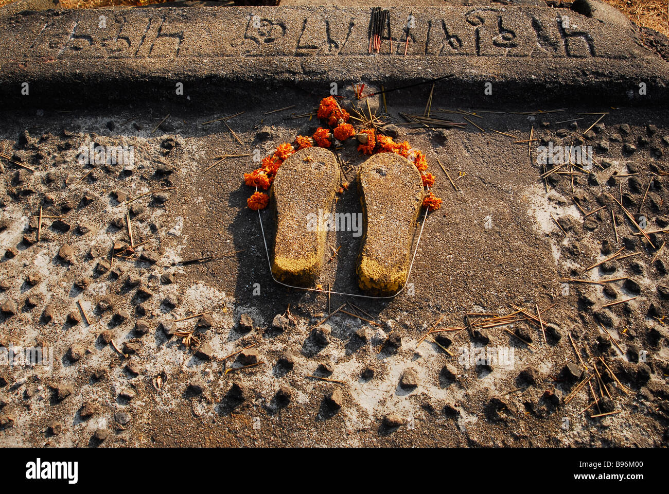 The footprints temple hi-res stock photography and images - Alamy
