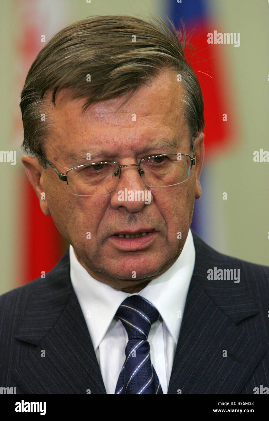 Russian Prime Minister Viktor Zubkov at the Bocharov Ruchei a ...