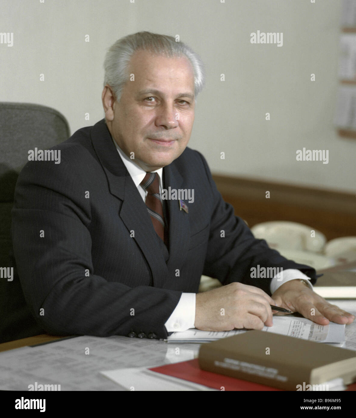First Deputy Chairman of USSR Supreme Soviet Presidium Anatoli Lukianov ...
