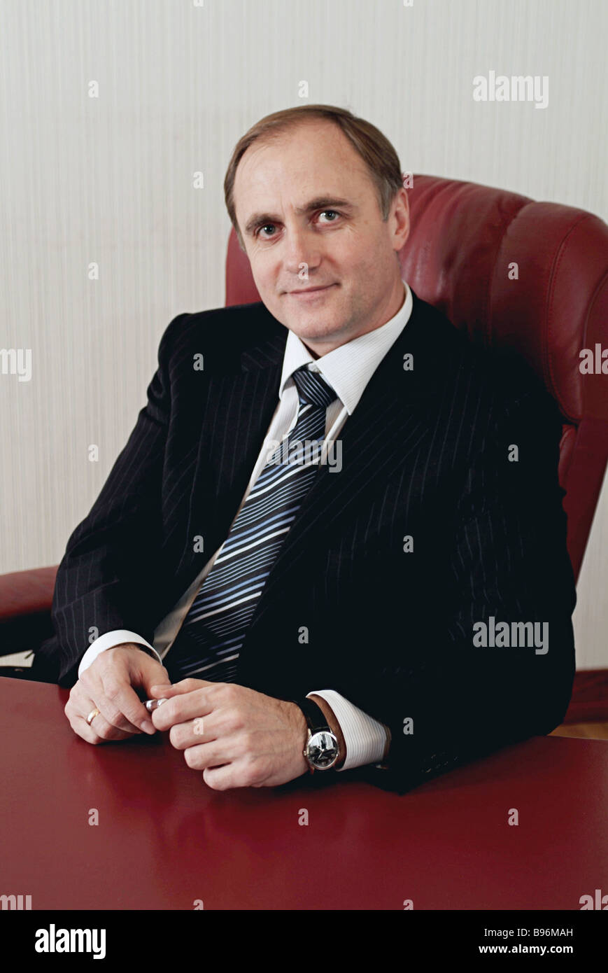 Sergei Grigoryev Transneft petroleum company vice president Stock Photo ...