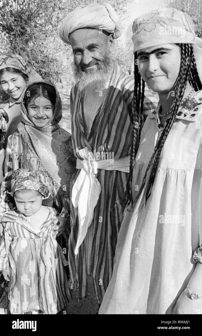A Tajik family Stock Photo - Alamy