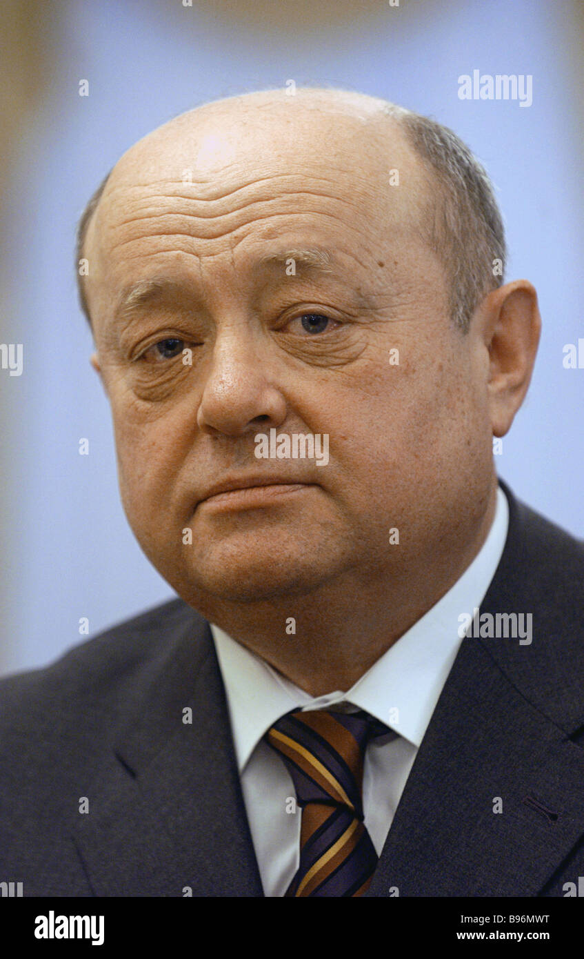 Russian Prime Minister Mikhail Fradkov Stock Photo - Alamy