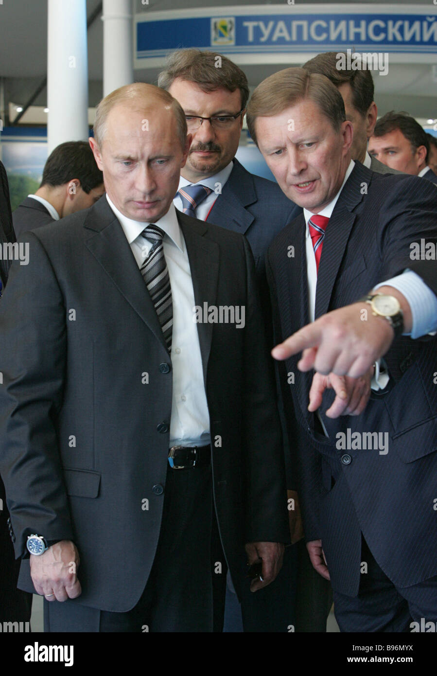 September 21 2007 From left to right foreground President Vladimir ...