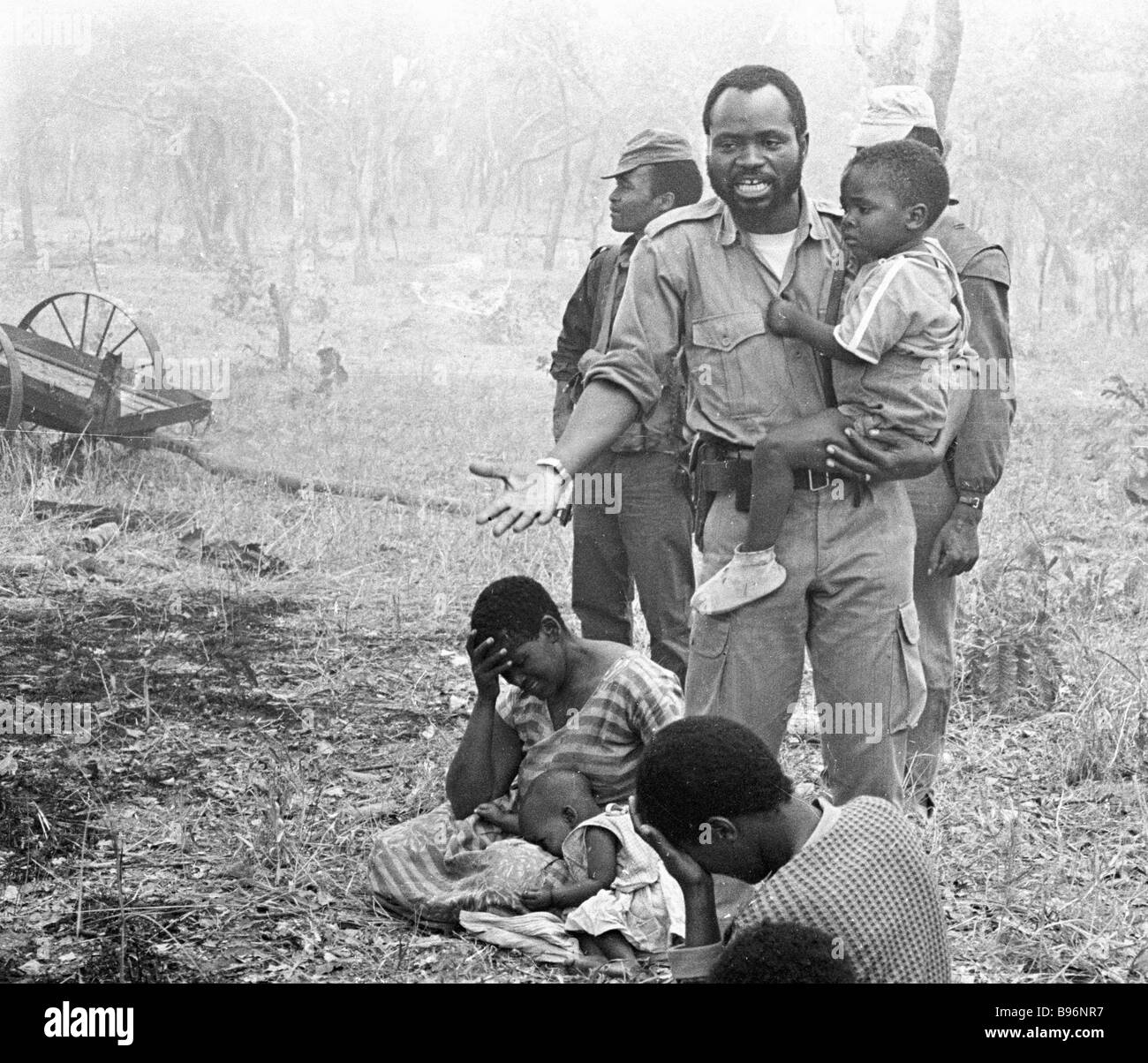 Chairman of the Mozambican Liberation Front FRELIMO Samora Machel with ...