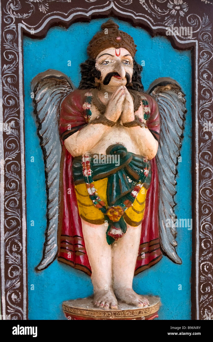 Hindu Garuda god sculpture Stock Photo - Alamy