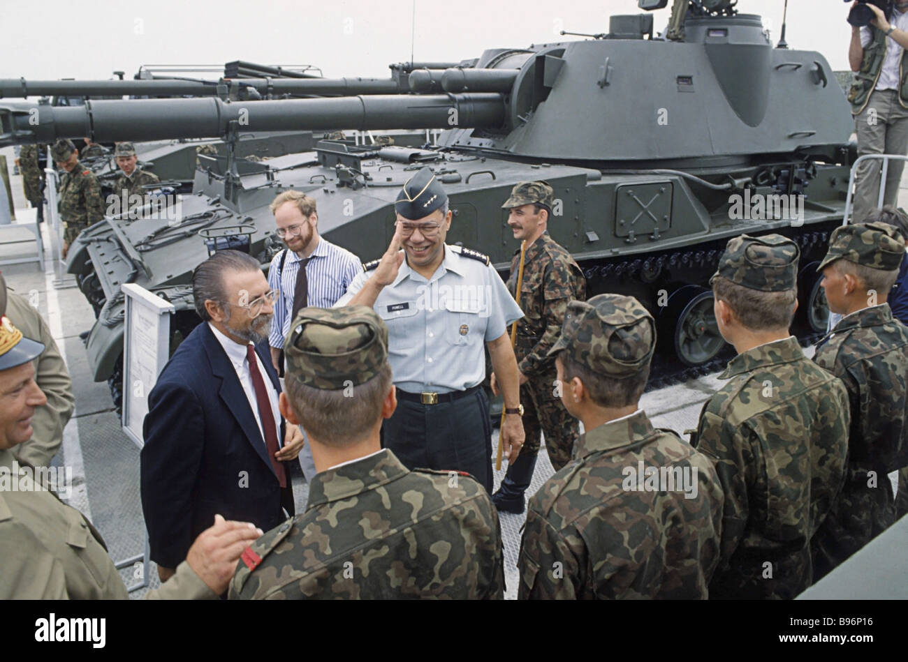 General Colin Powell Chairman of the Joint Chiefs of Staff on an ...