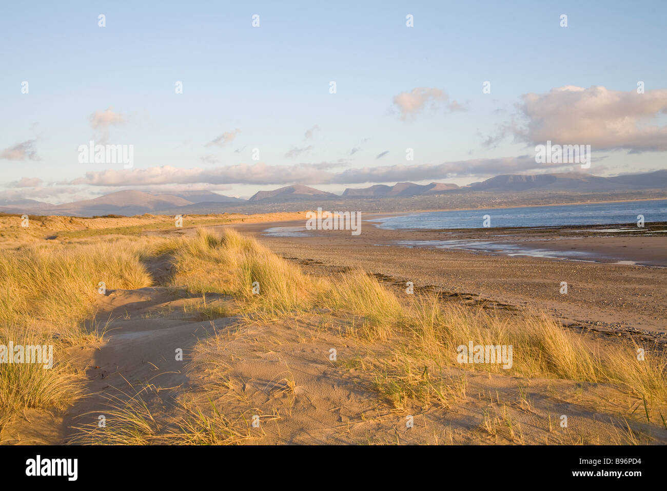 Newborough Isle of Anglesey North Wales UK March Looking across the ...