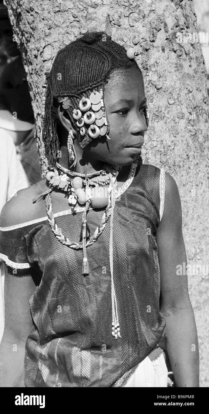 A girl from Bassari tribe East Senegal Stock Photo - Alamy