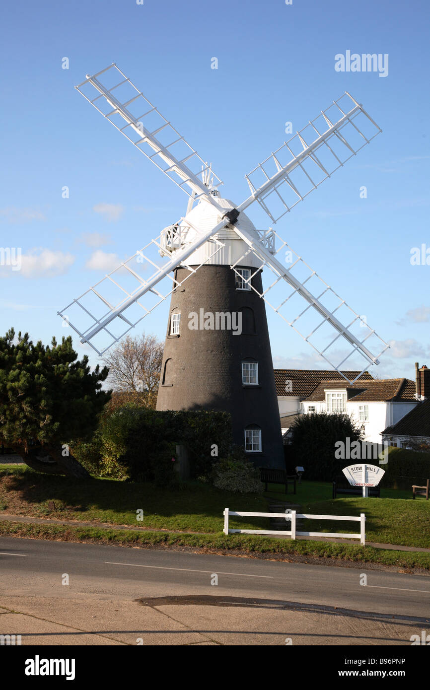 Stow Mill, a tower corn mill, is situated on the north east coast of ...
