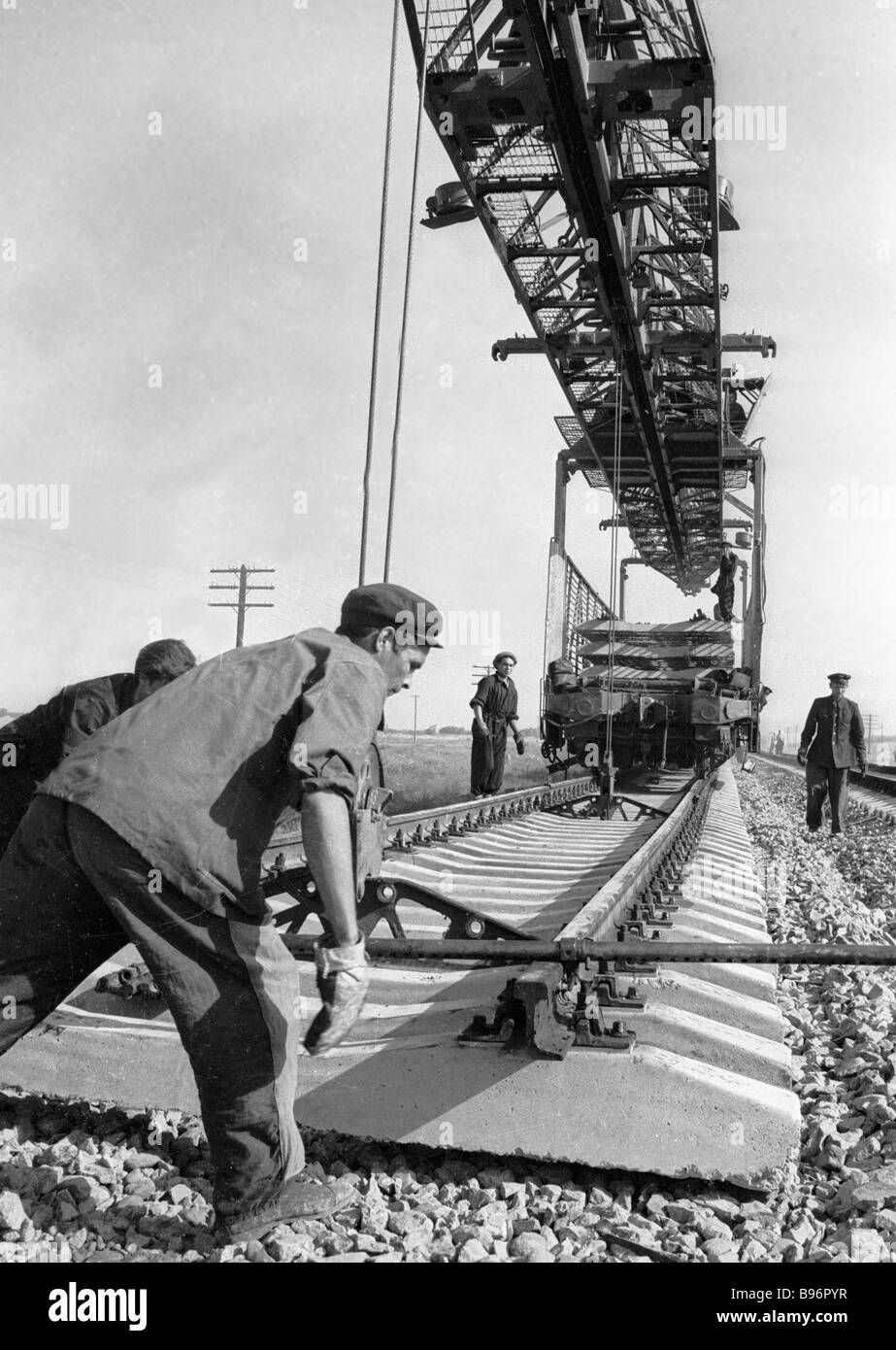 Railroad Worker Black and White Stock Photos & Images - Alamy