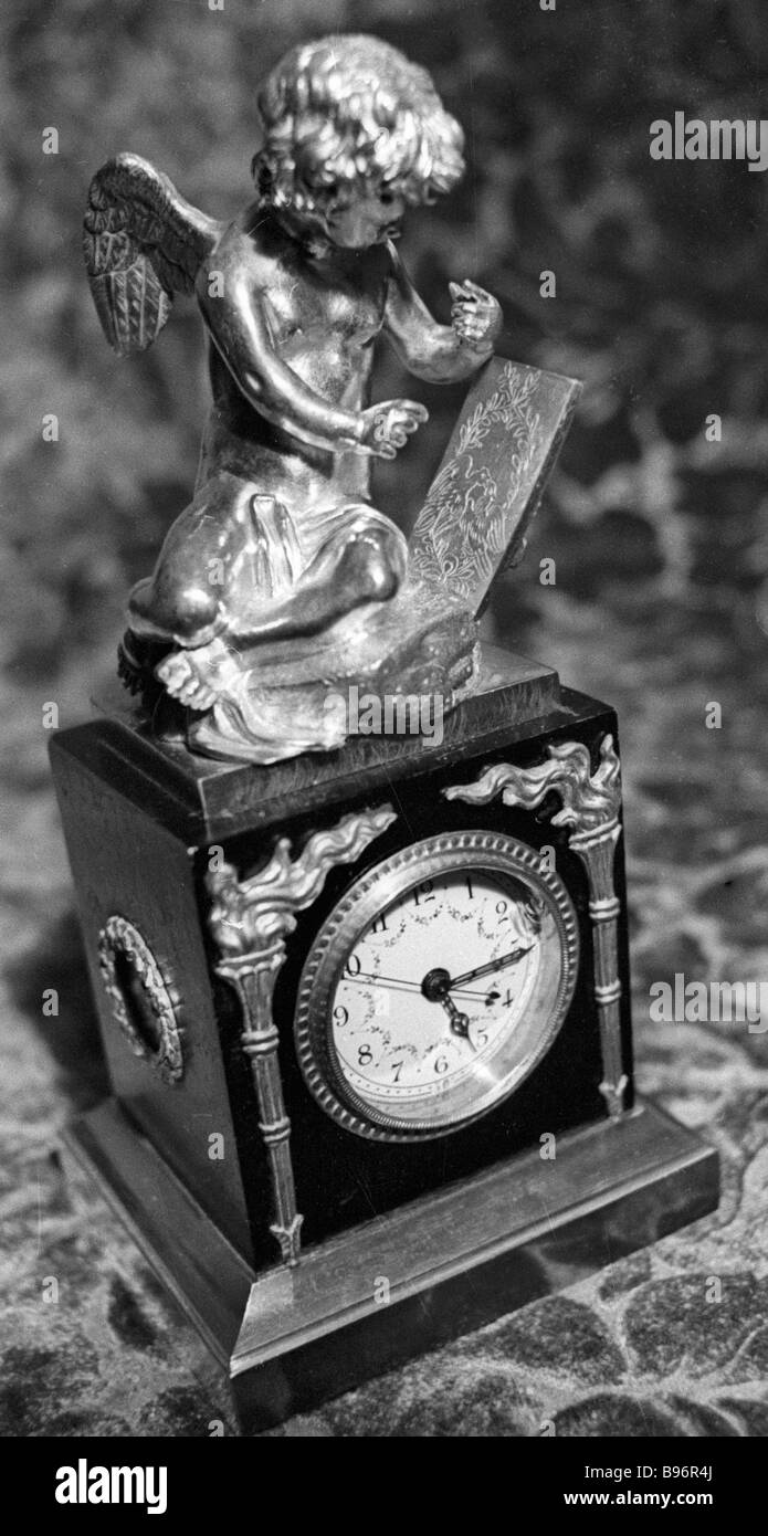 A desk clock from the collection of Ivan Baranov Stock Photo - Alamy