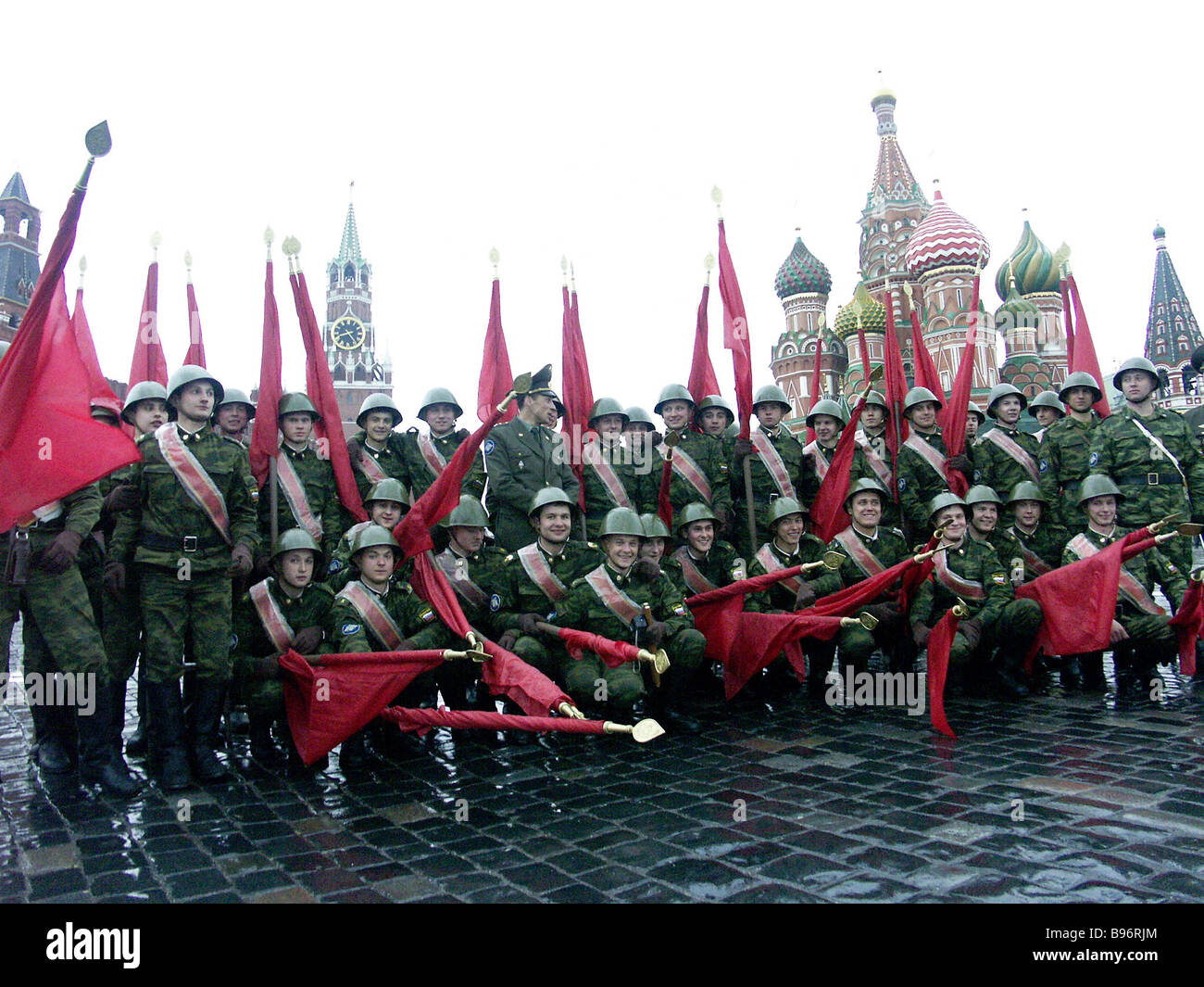 Victory Day parade drill on Red Square Stock Photo - Alamy