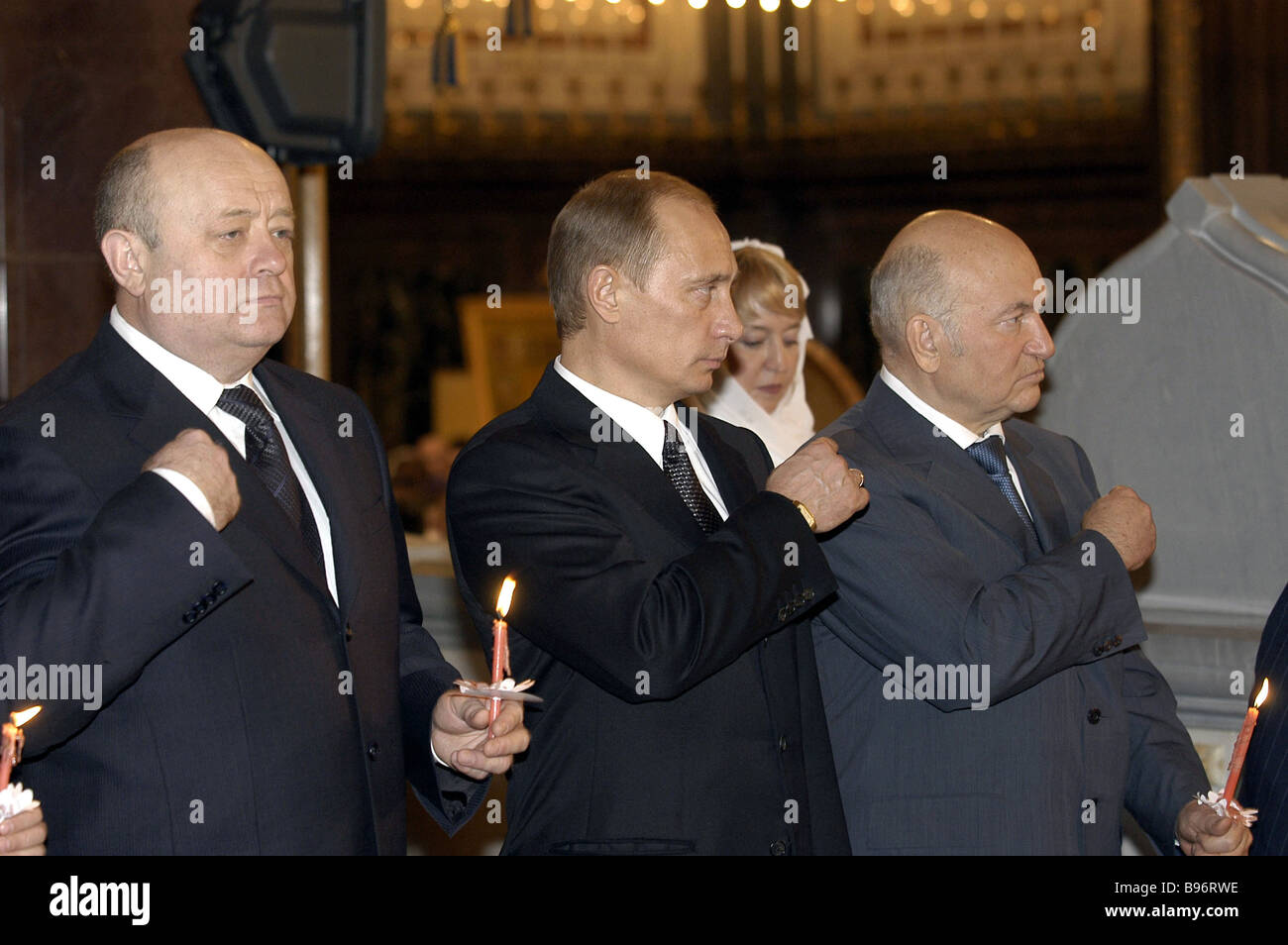 Russian Prime Minister Mikhail Fradkov Russian President Vladimir Putin ...
