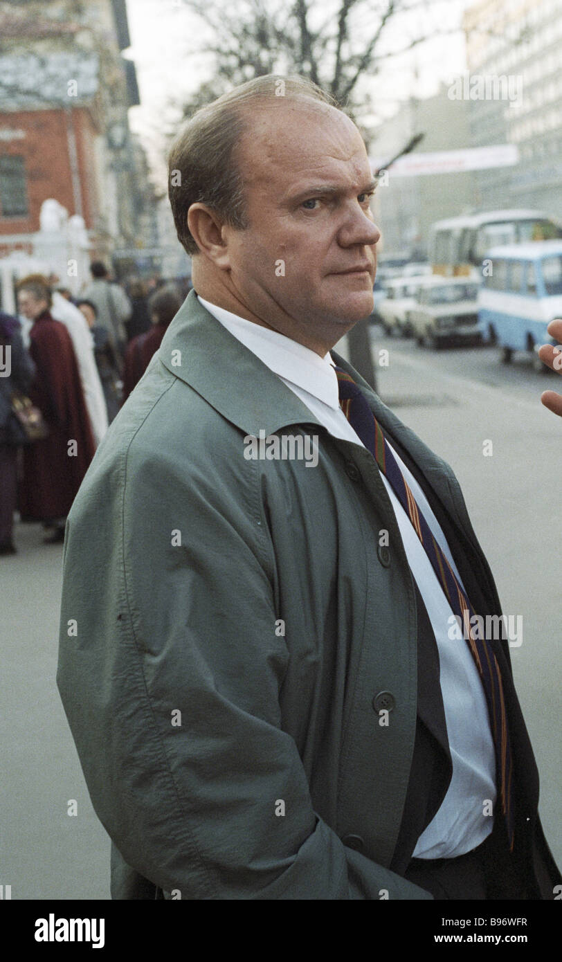 Gennady Zyuganov leader of Russian Communist Party Stock Photo - Alamy
