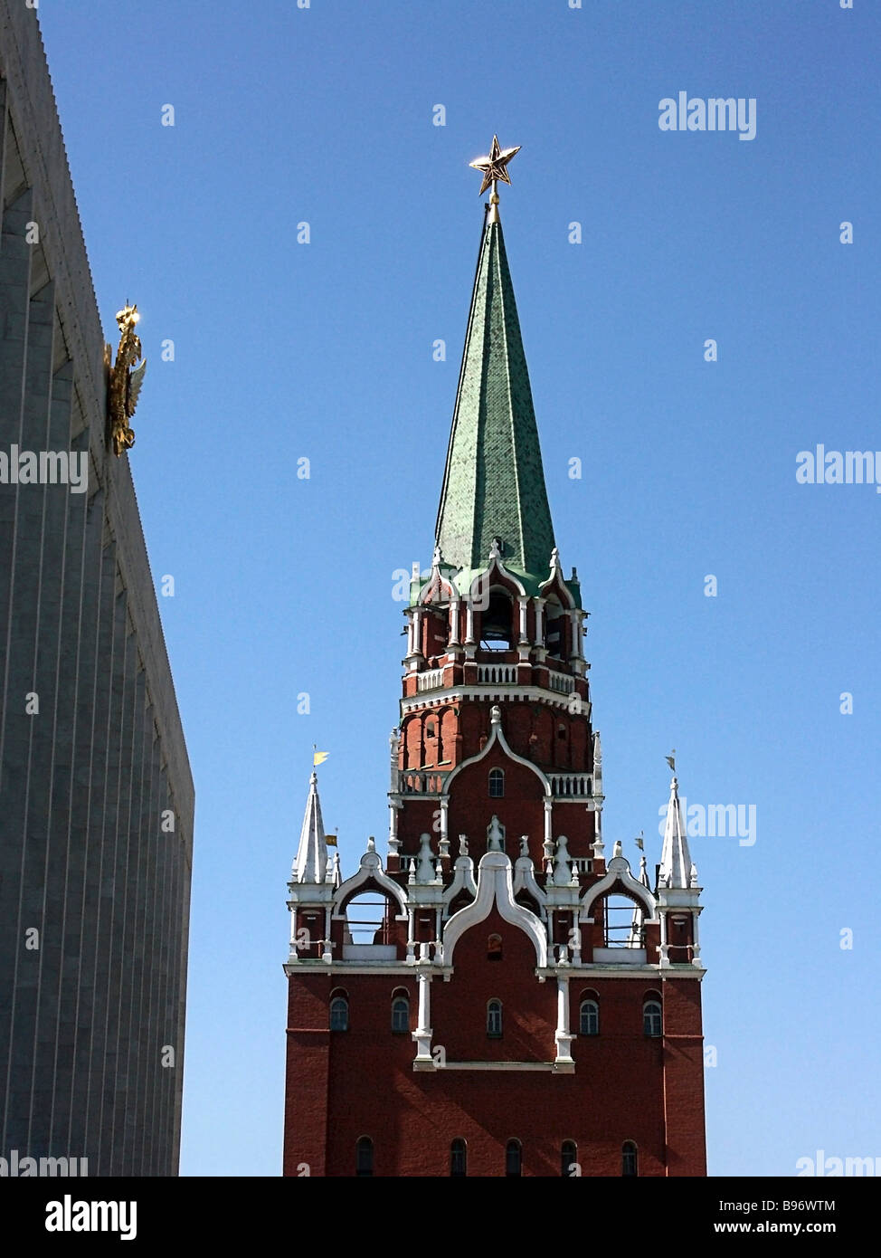 Trinity Tower in the Moscow Kremlin Stock Photo - Alamy