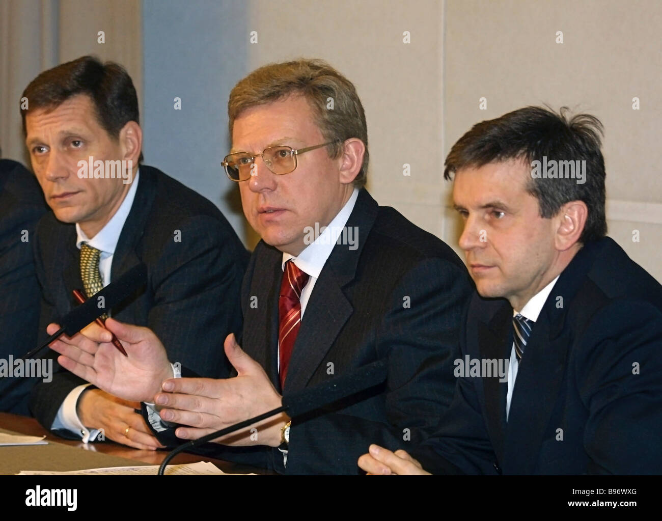 From left to right Alexander Zhukov Russian Deputy Prime Minister ...