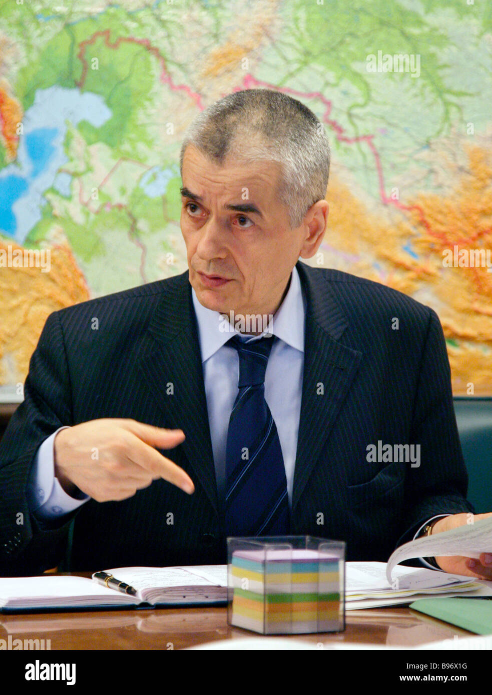 Gennady Onischenko head of the Federal Service for Supervision of ...