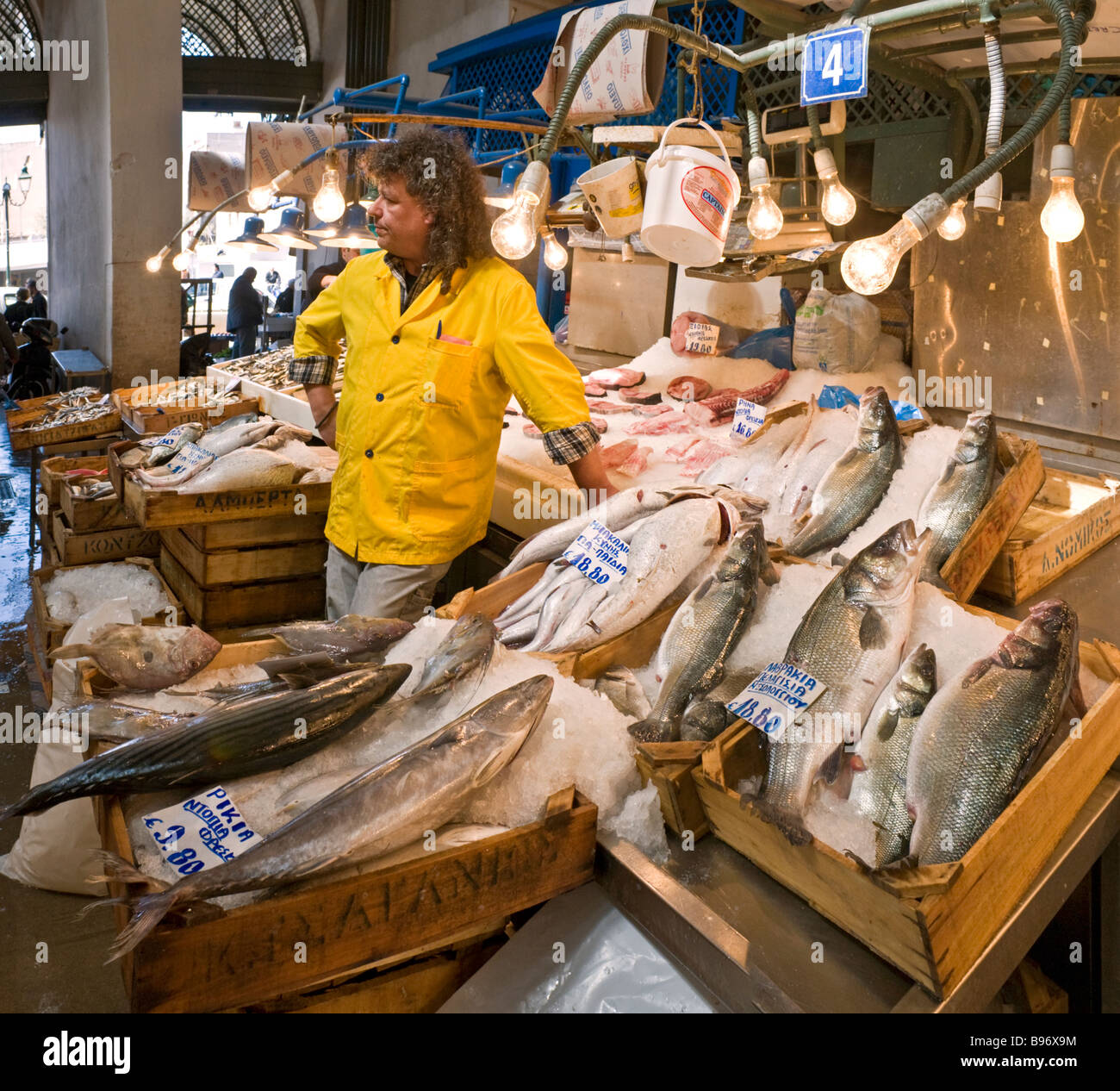 A huge variety of sea food is available in the central fish market on ...