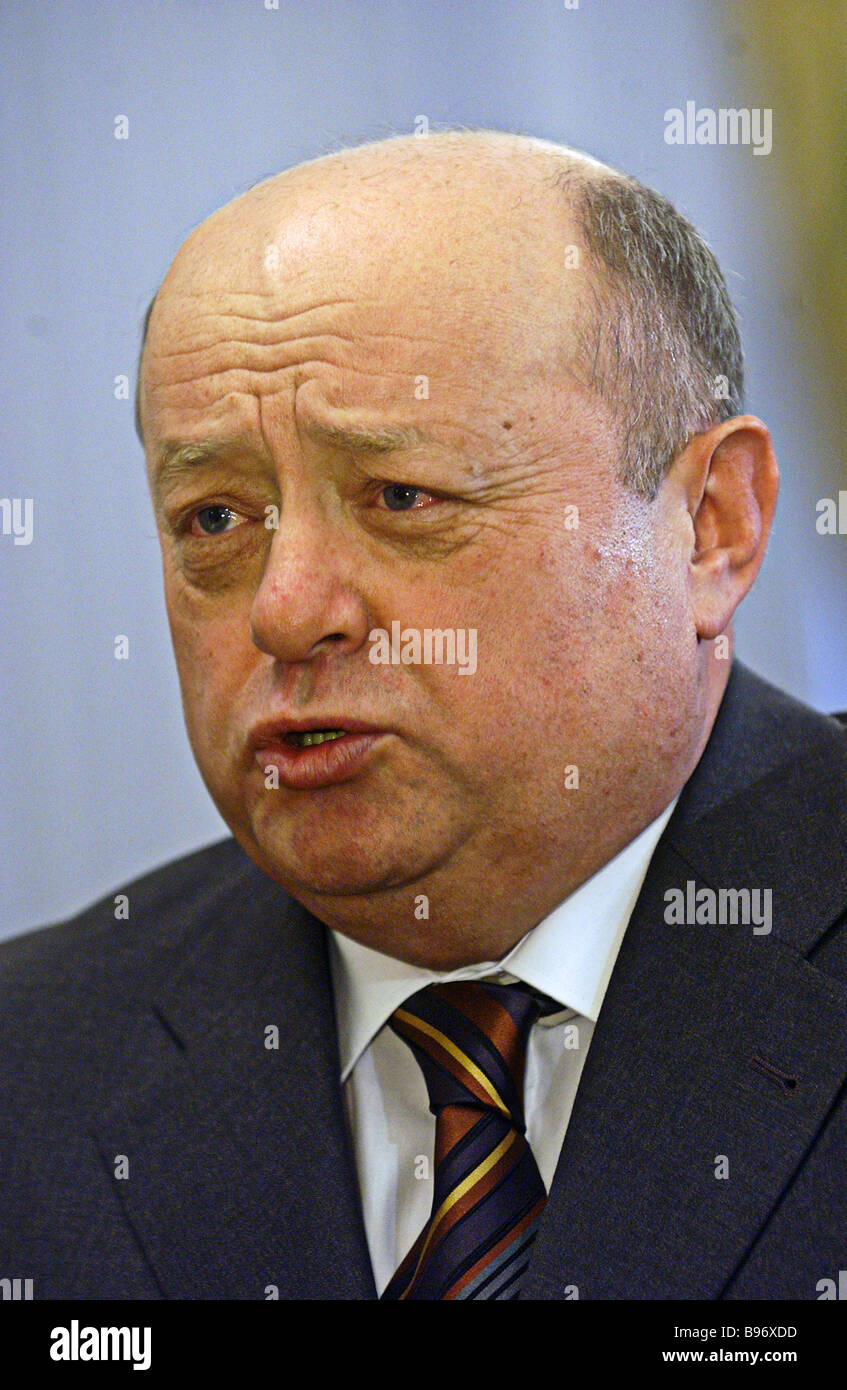Russian Prime Minister Mikhail Fradkov Stock Photo - Alamy