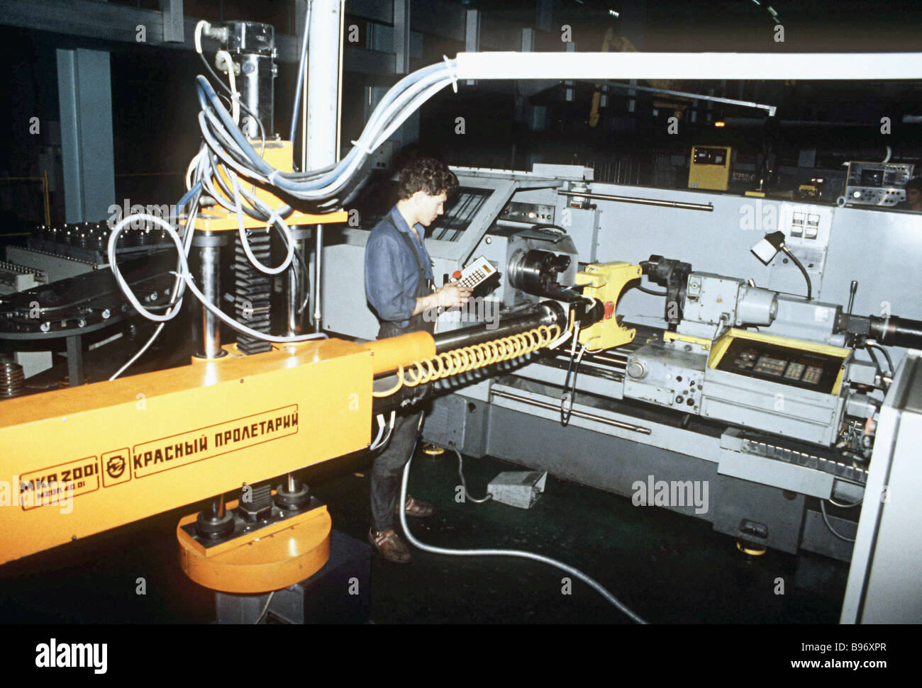 Vladimir Volkov, operator of numerically-controlled machine-tools, in ...