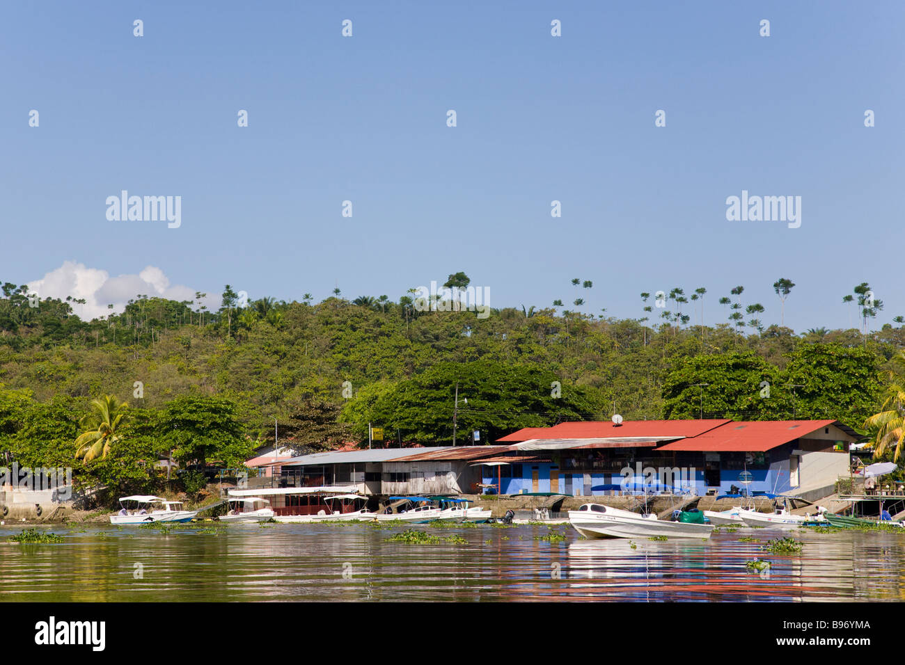 The town of Sierpe along the Sierpe River Gateway to Corcovado National ...