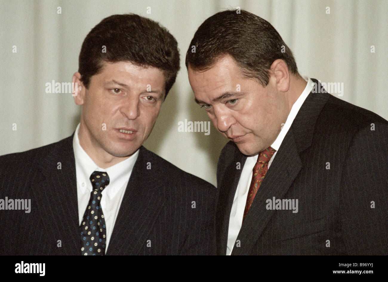 Dmitry Kozak head of the presidential administration left and Press ...