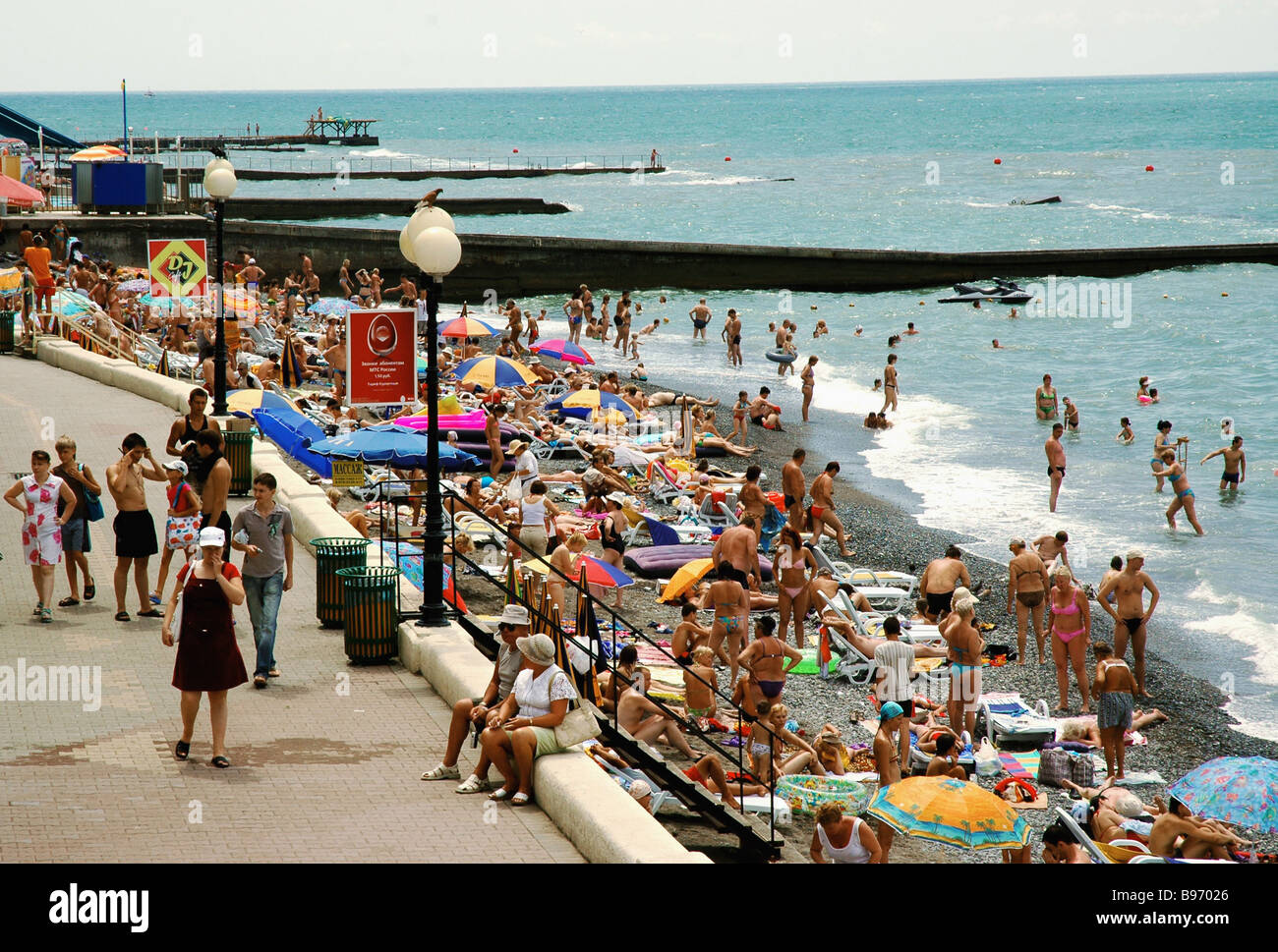 A beach in Sochi Stock Photo - Alamy