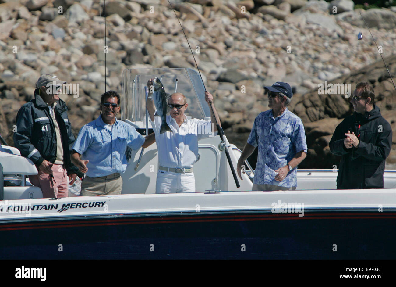 Vladimir Putin Fishing High Resolution Stock Photography and Images - Alamy